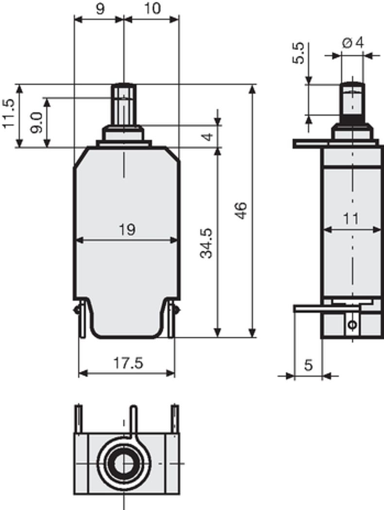 T11-818 - Circuit Breaker for Equipment thermal, Drop-in type, Reset ...