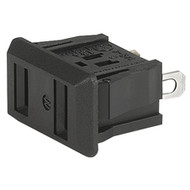 0715 - NEMA line Outlet 1-15R, Snap-in Mounting, Front Side, Solder ...